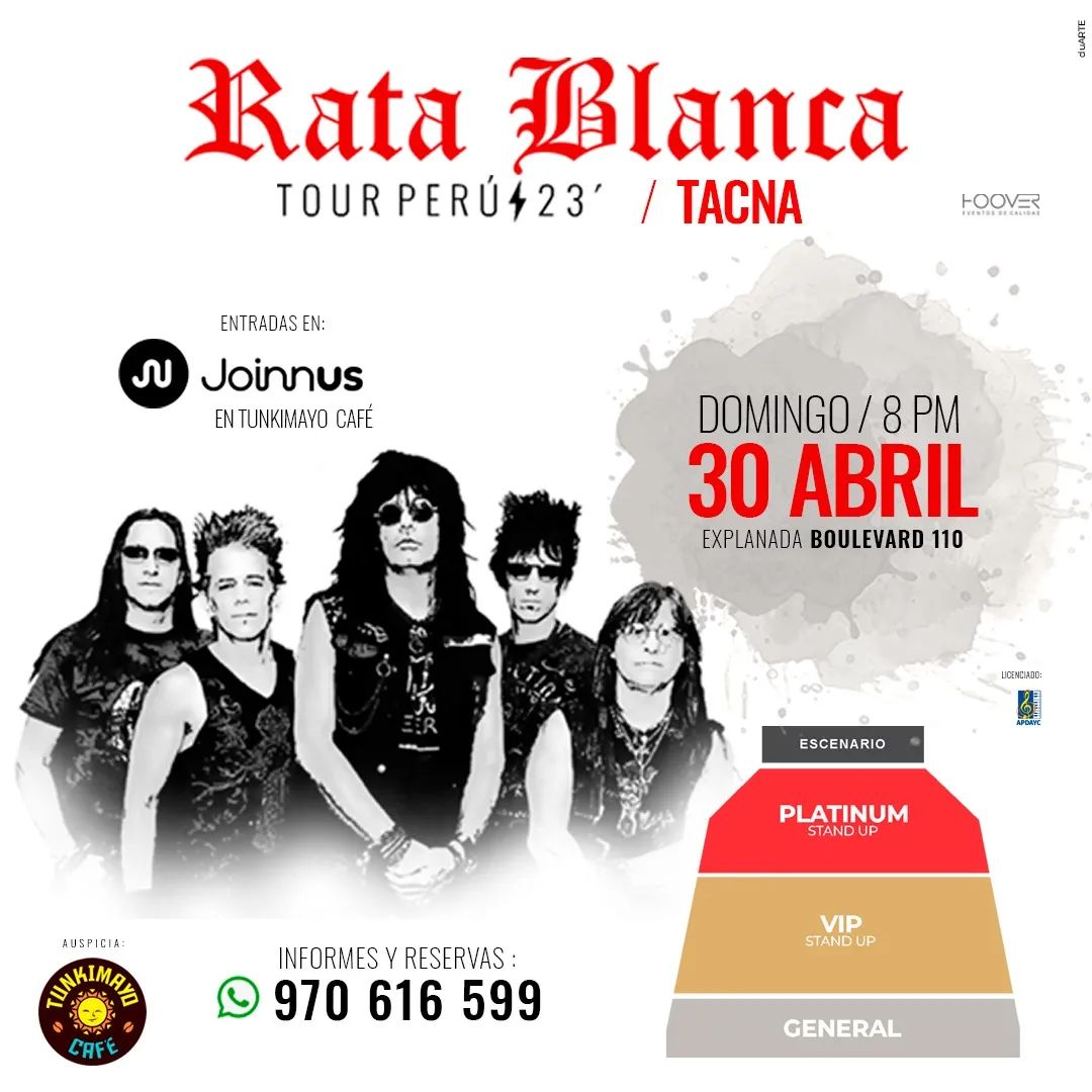 Rata Blanca en Tacna 2023 | Conciertos Perú