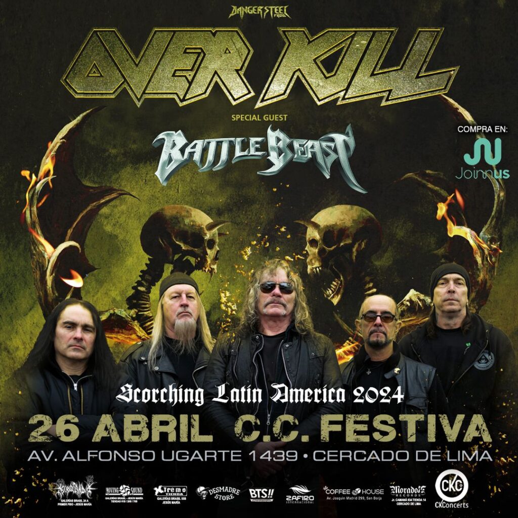Overkill & Battle Beast en Lima 2024 | Conciertos Perú
