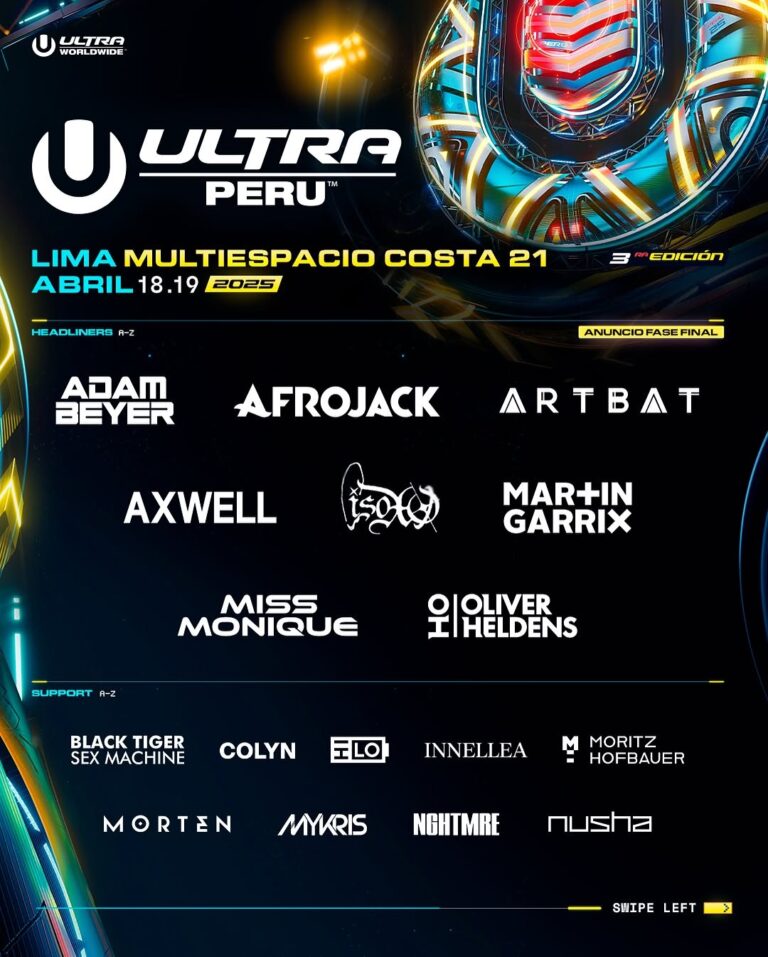 ULTRA Perú revela su full lineup para la edición 2025 | Conciertos Perú
