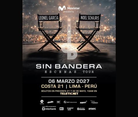 Sin Bandera en Lima 2027 - Conciertos Perú